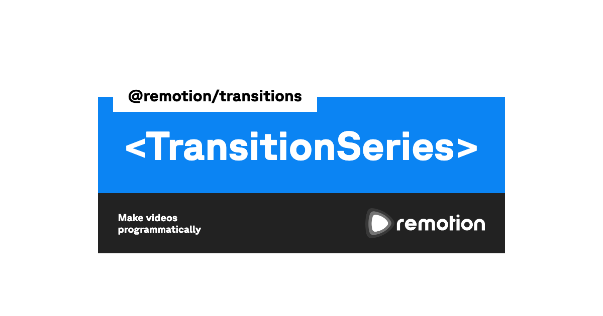 | Remotion | Make videos programmatically