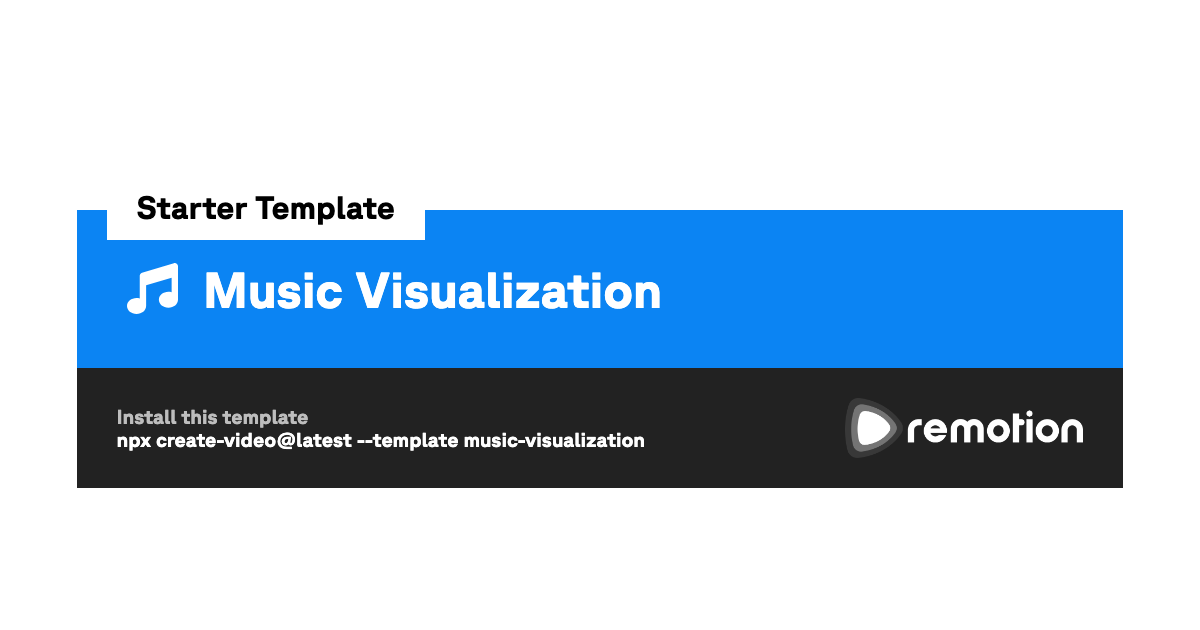 Music Visualization | Remotion Template